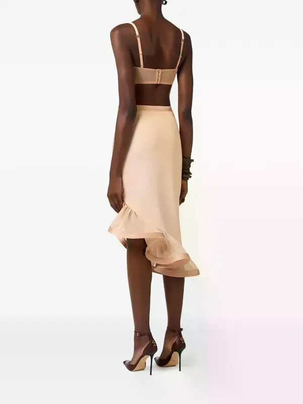 Elisabetta Franchi Bra In Lightweight Crêpe And Satin Fabric