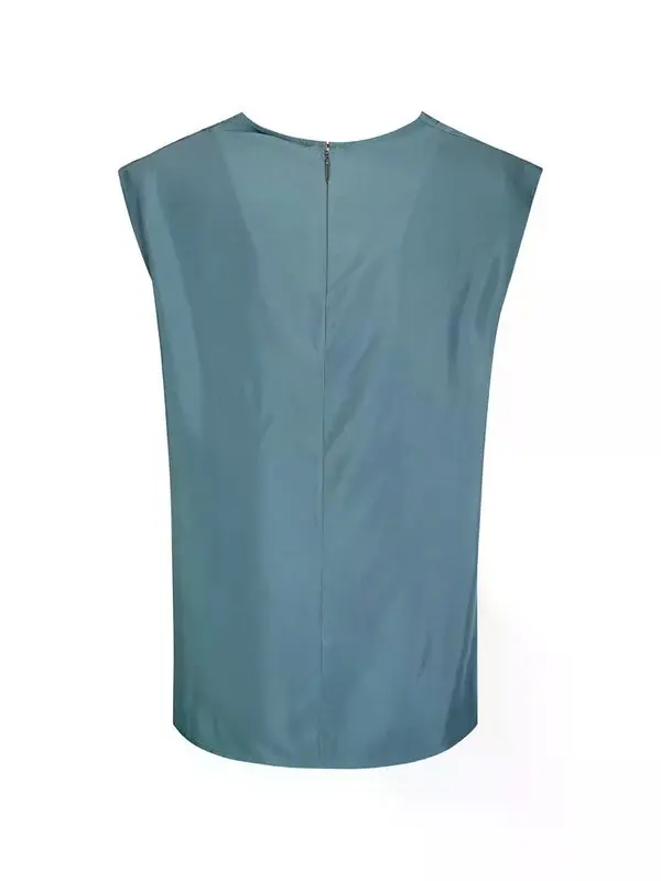 Calvin Klein Cowl Neck Twill Tank Top