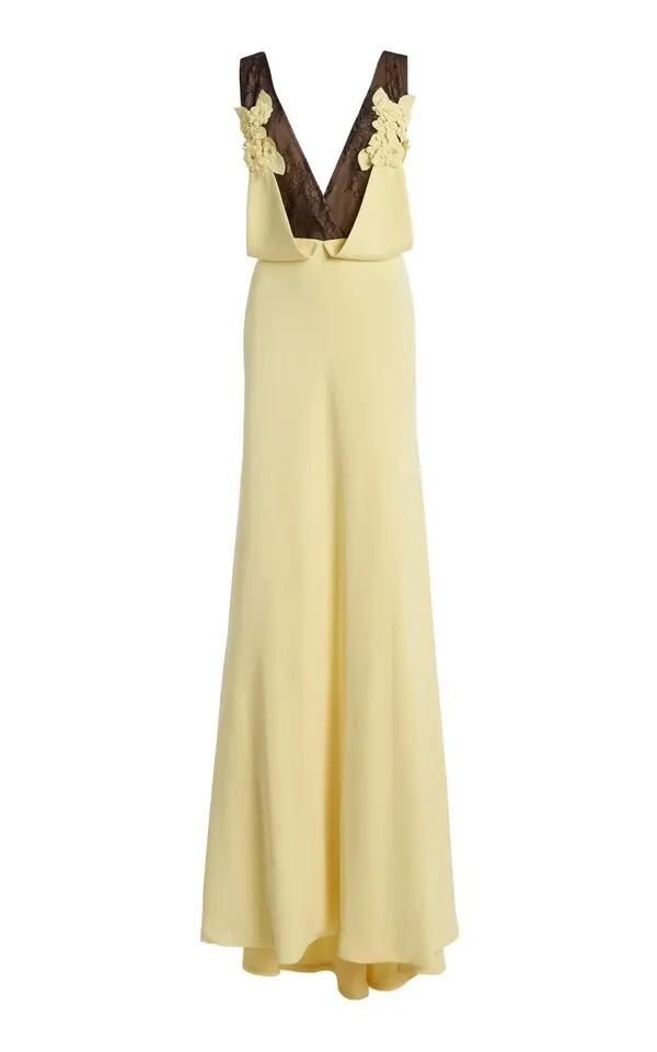 Costarellos Janessa Gown - Yellow