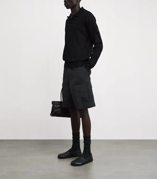 Stone Island Cotton-canvas All-weather Ghost Shorts - Black