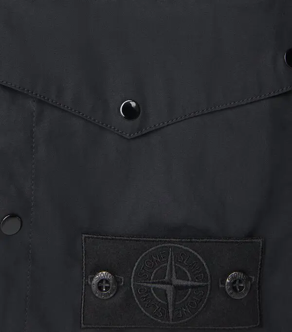 Stone Island Cotton-canvas All-weather Ghost Shorts - Black