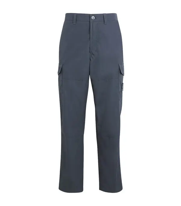 Stone Island Cotton-canvas Ghost Cargo Trousers - Blue