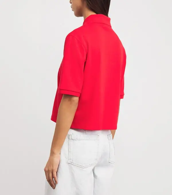 Sandro Cotton Polo Shirt With Embroidered Logo