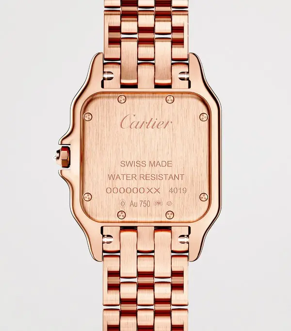 Cartier Panthère De Watch In Rose Gold And Diamonds