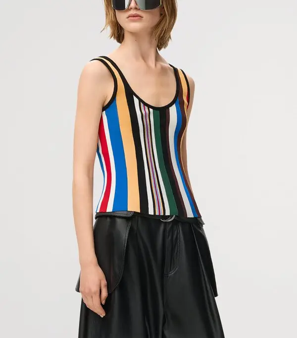 Loewe Striped Knit Tank Top