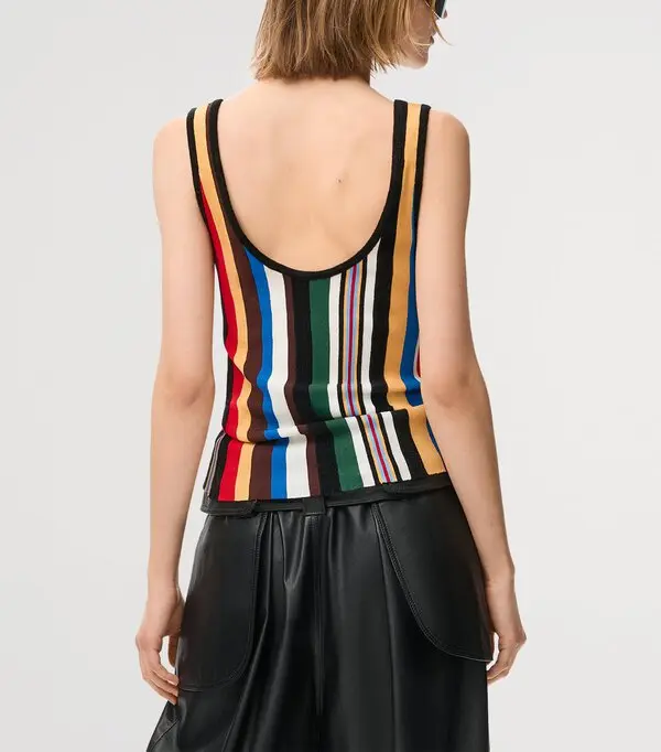 Loewe Striped Knit Tank Top