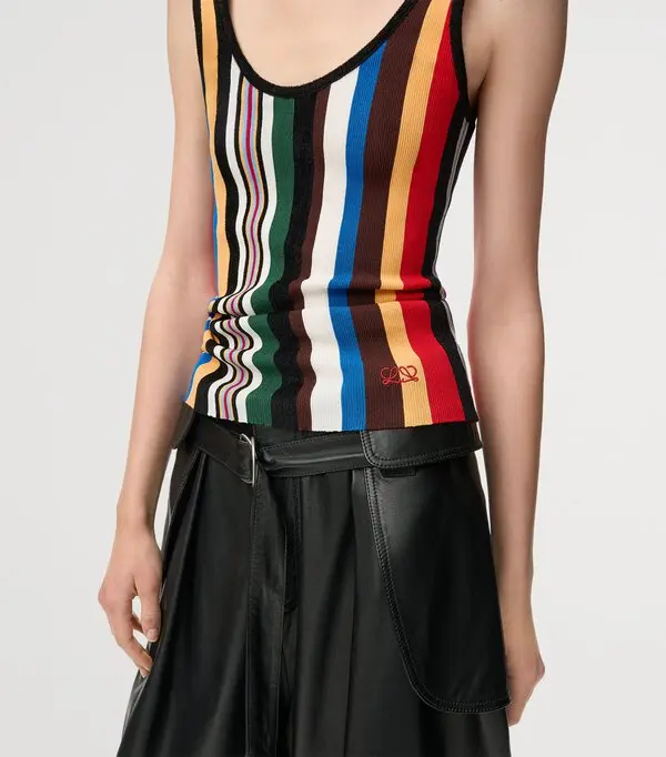 Loewe Striped Knit Tank Top