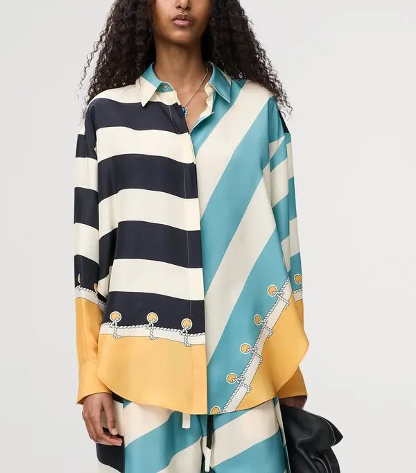 Loewe Silk Printed Shirt - Orange