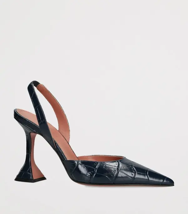Amina Muaddi Holli Slingback Heels 95