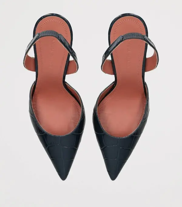 Amina Muaddi Holli Slingback Heels 95