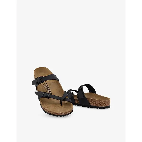 BIRKENSTOCK Mayari Faux-leather Cross-strap Sandals - Black