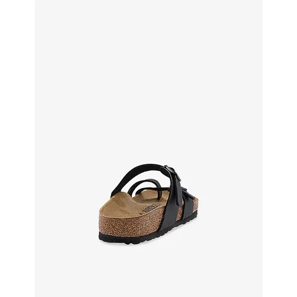 BIRKENSTOCK Mayari Faux-leather Cross-strap Sandals - Black