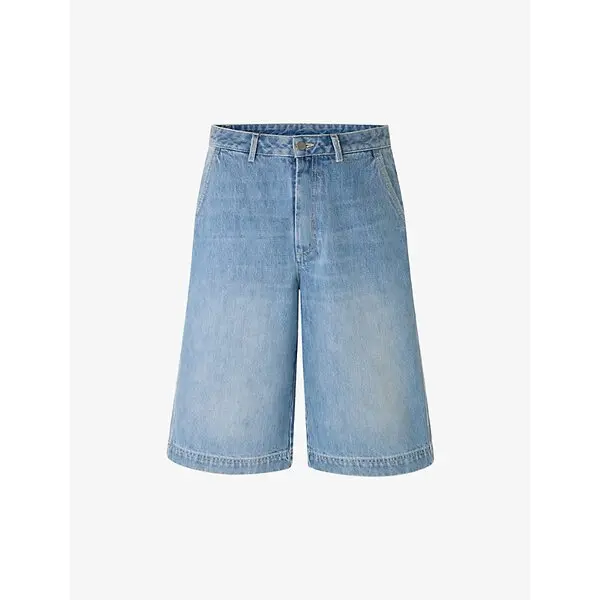 Soeur Francis Wide-leg Denim Shorts
