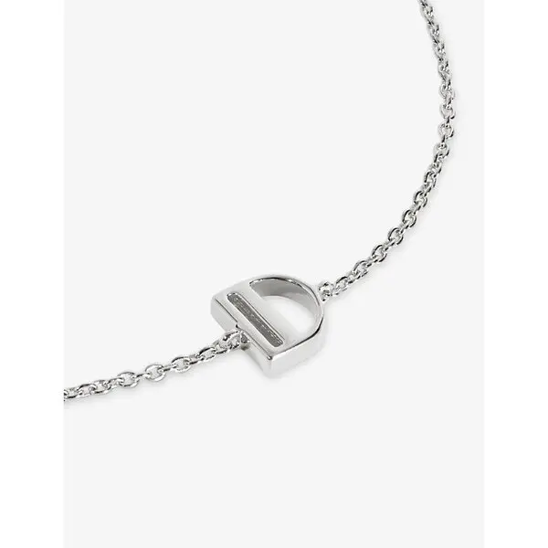 Monica Vinader Sterling Initial Chain Bracelet - Silver