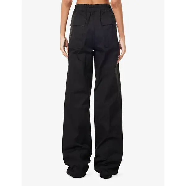 Rick Owens Drawstring Waist Stretch-cotton Trousers