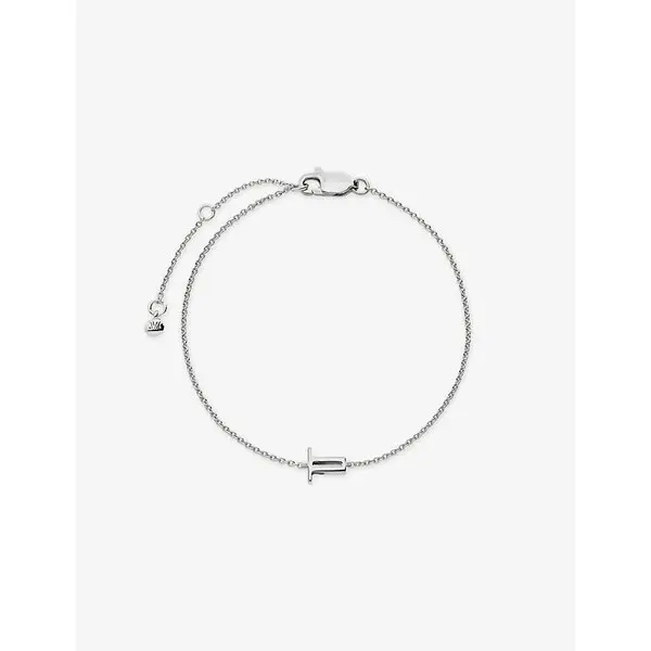 Monica Vinader Sterling Initial 't' Bracelet - Silver