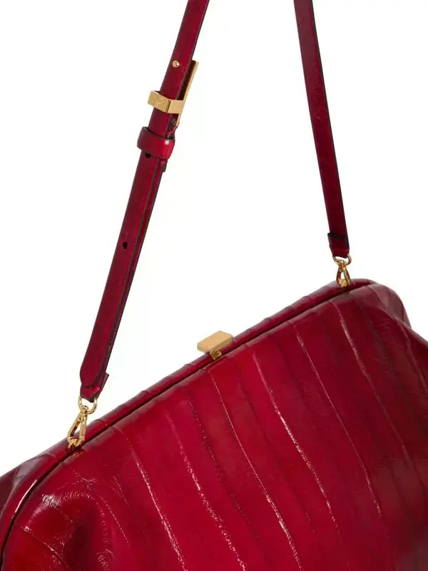 Alberta Ferretti Vertical-stripe Clutch Bag