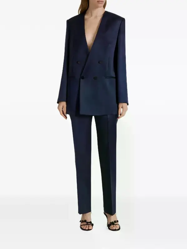 Alberta Ferretti Double-breasted Blazer - Blue