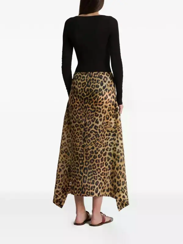 Alberta Ferretti Long-sleeve Boat Neck Bodysuit