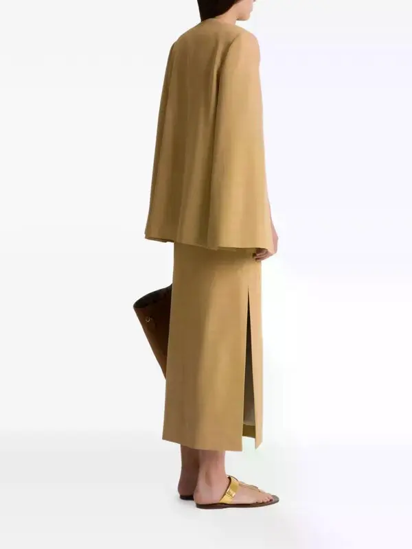 Alberta Ferretti Side Slit Midi Skirt