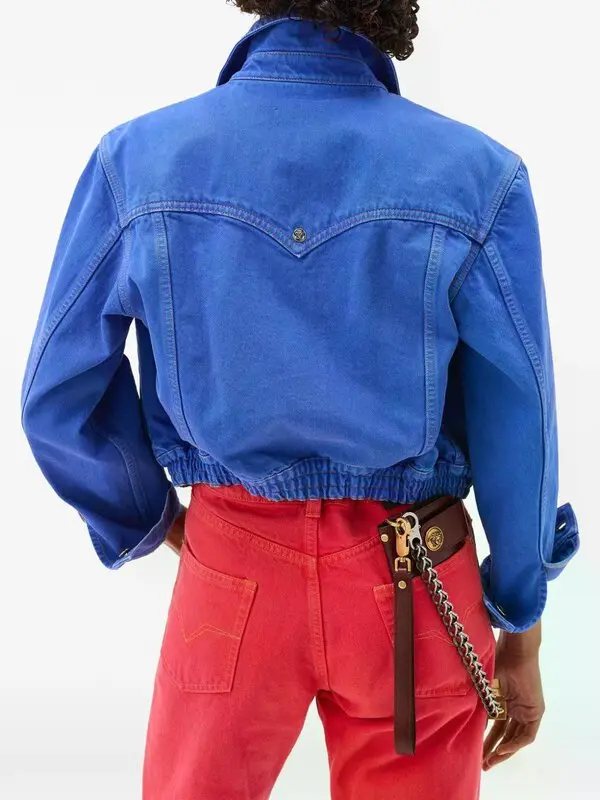 Versace Buttoned Crop Jacket