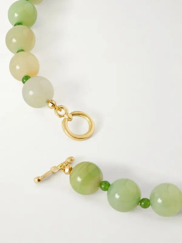 YSSO Daphne Gold-plated Jade Necklace