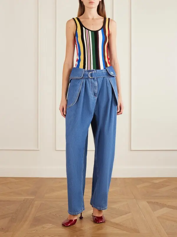 Loewe Striped Ribbed-knit Tank - Multi