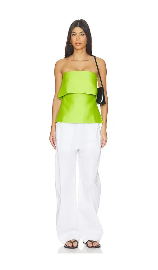 ALIGNE Felix Satin Strapless Top