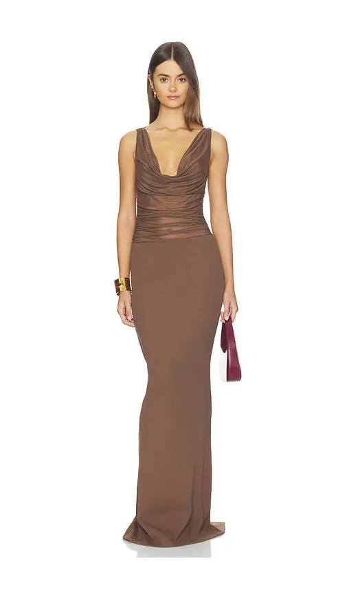 SEROYA Marla Gown - Brown