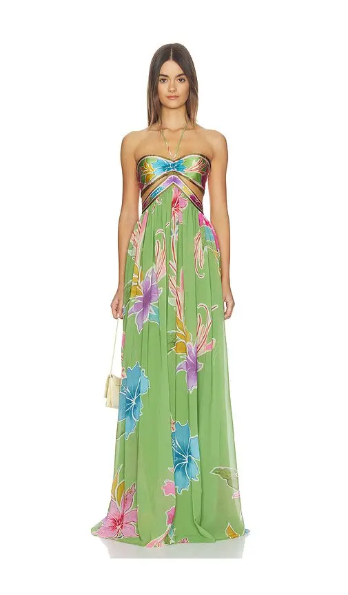 Retrofete Rabel Maxi Dress - Green