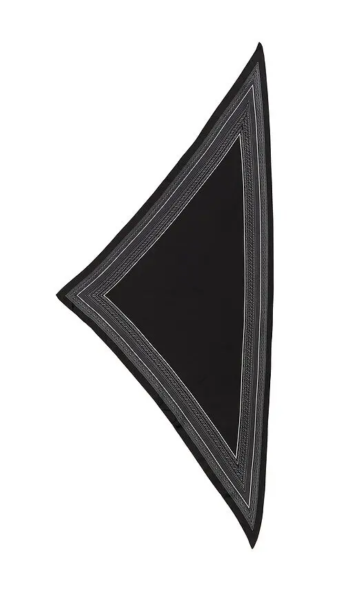LOVERS AND FRIENDS Alba Triangle Scarf - Black