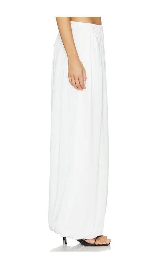 Tularosa Adrienne Wide Leg Chiffon Trousers - Ivory