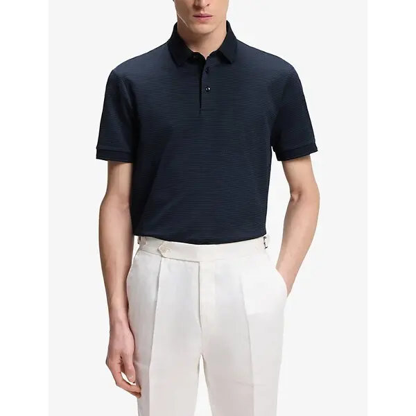 BOSS Parlay Short-sleeved Cotton Polo Shirt