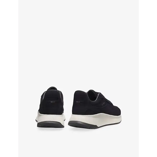 BOSS Suede Running Trainers - Dark Blue