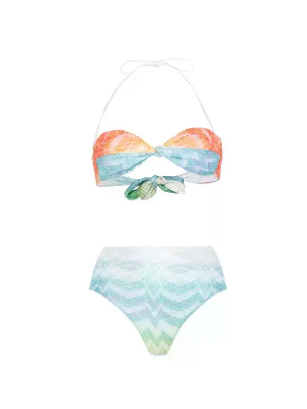Missoni Twist Detail Bikini - Orange