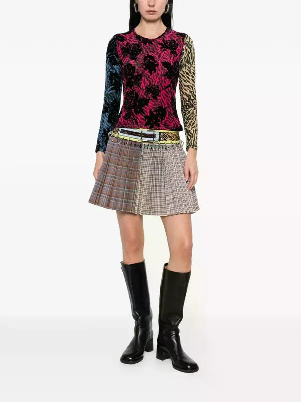 CHOPOVA LOWENA Printed Long Sleeve Top - Black