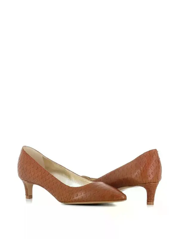 ANTONIO BARBATO MAESTRI VENEZIANI Croc Effect Pointed Toe Pumps
