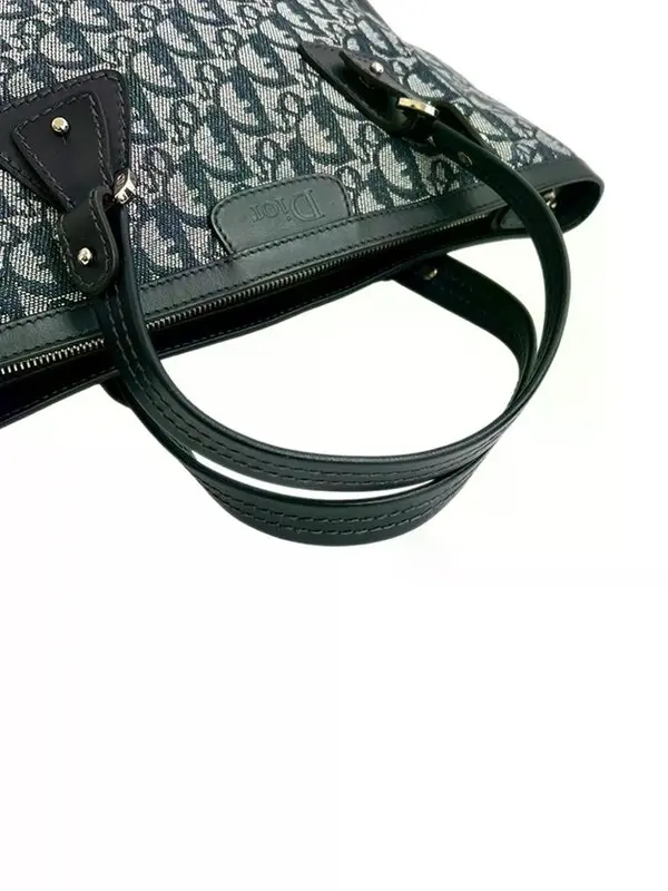 Dior Diorissimo Trotter Canvas Zip Tote Bag - Blue