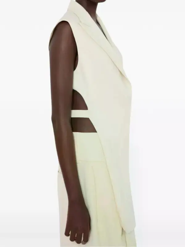 Sportmax Sleeveless Tailored Gilet - Neutrals