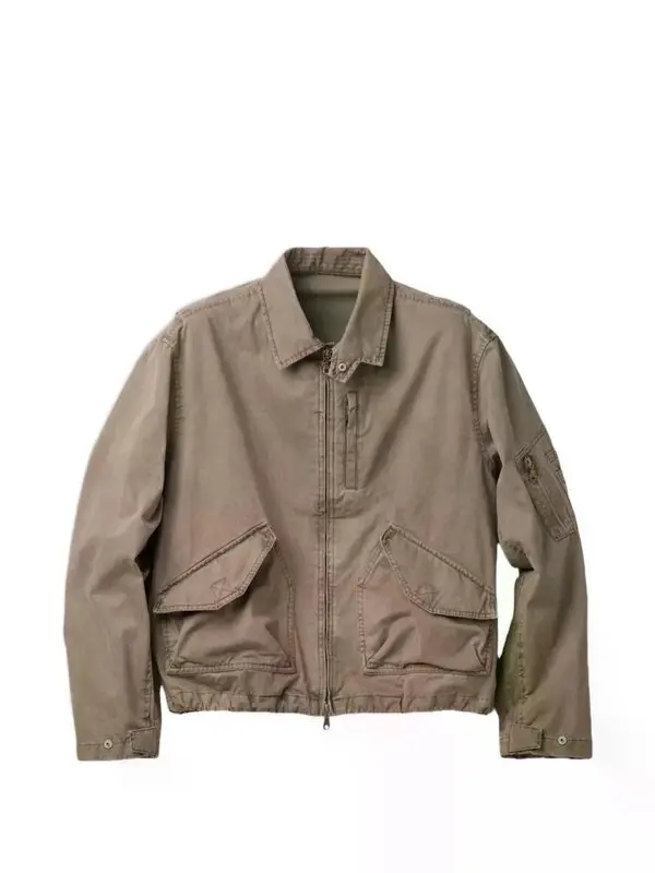 COOR Washed Cotton Zip-up Jacket