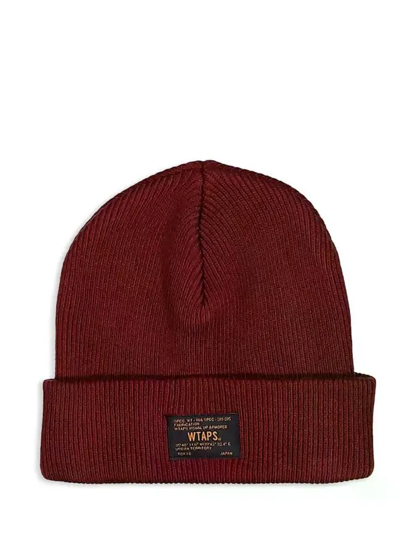 WTAPS Fgz Ribbed Beanie Hat - Red
