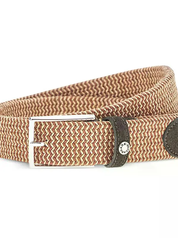 Paul & Shark Braided Elastic Belt - Neutrals