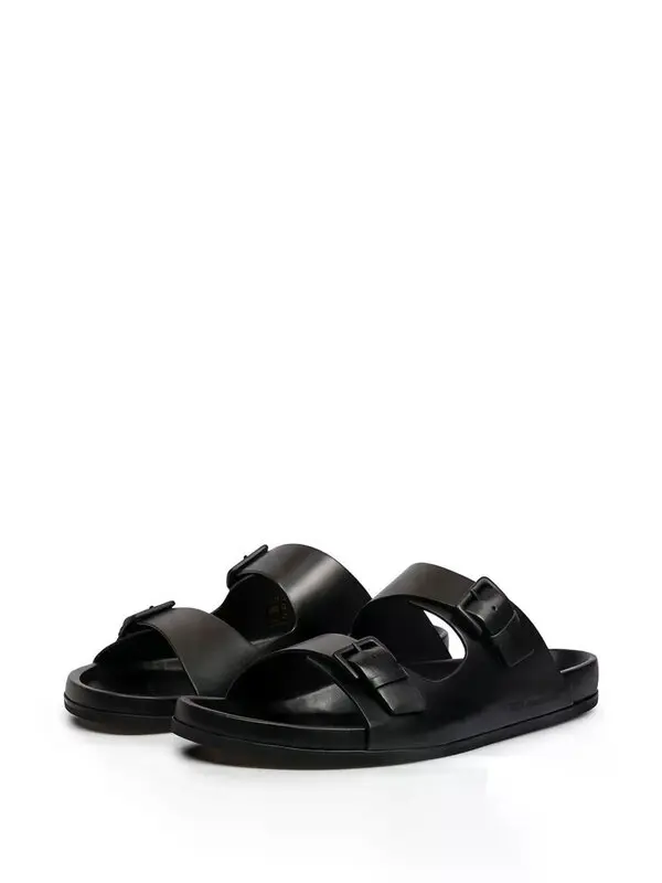 AMI Paris Buckle-strap Sandals - Black