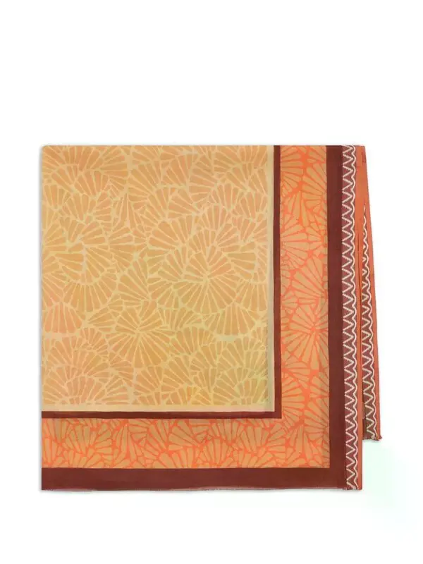 Malìparmi Fringed-print Scarf