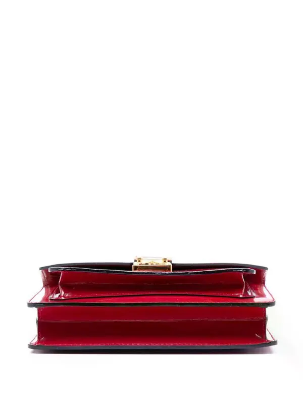 LOUIS VUITTON Vernis Monceau Bb Satchel - Red