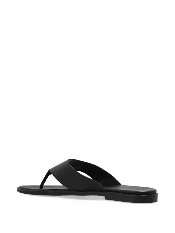 AeydĒ Amaya Thong Strap Flat Mules - Black