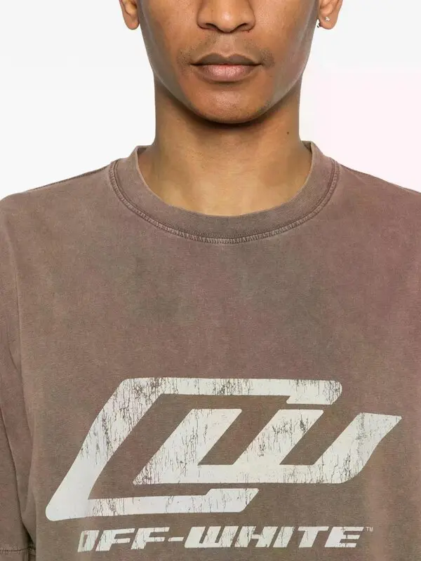 Off-White Owr Skate Fade Graphic T-shirt - Brown