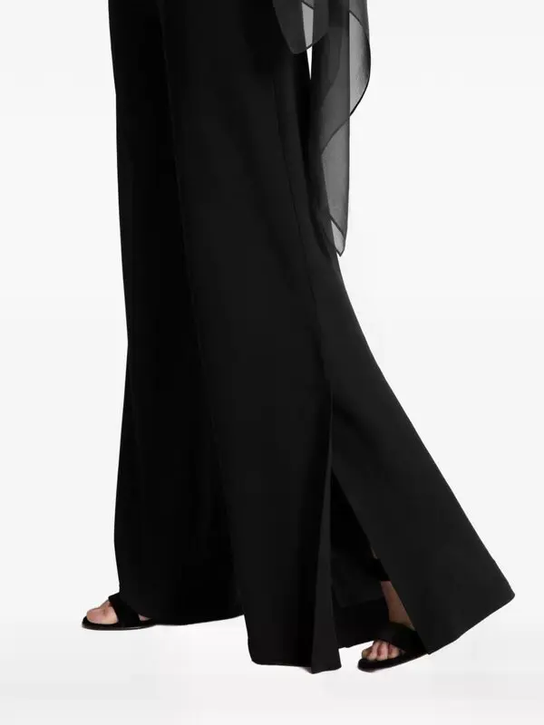 Alberta Ferretti Side Slit Trousers