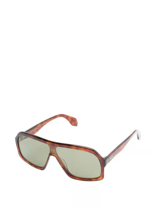 GIGI STUDIOS Geometric Frame Sunglasses - Brown