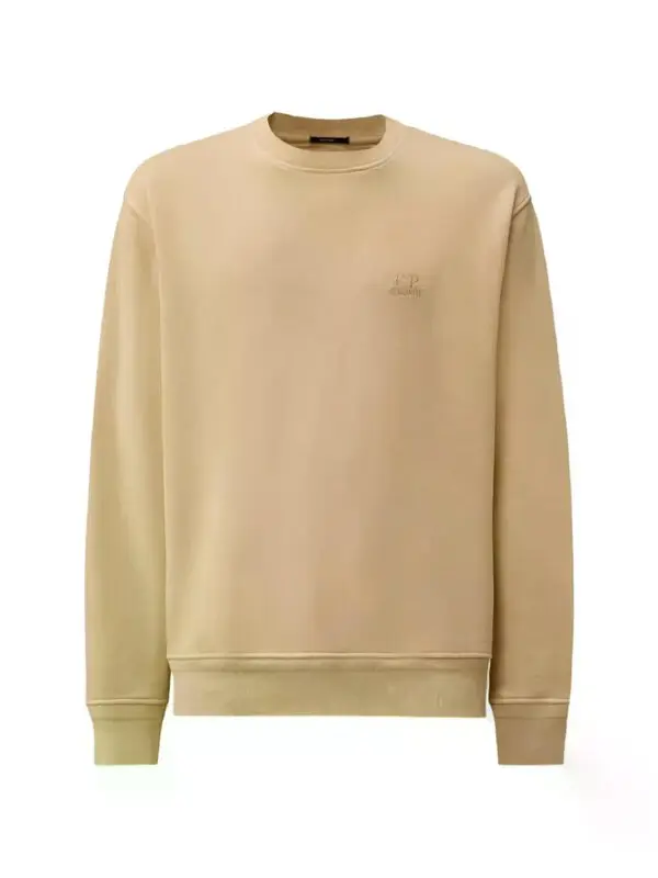C.P. COMPANY Logo-embroidered Cotton Crewneck Sweatshirt
